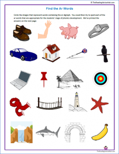 Ar Digraph Words and Sounds - thereadingadvicehub