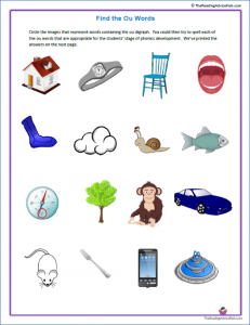 Ou Digraph Words and Sounds - thereadingadvicehub